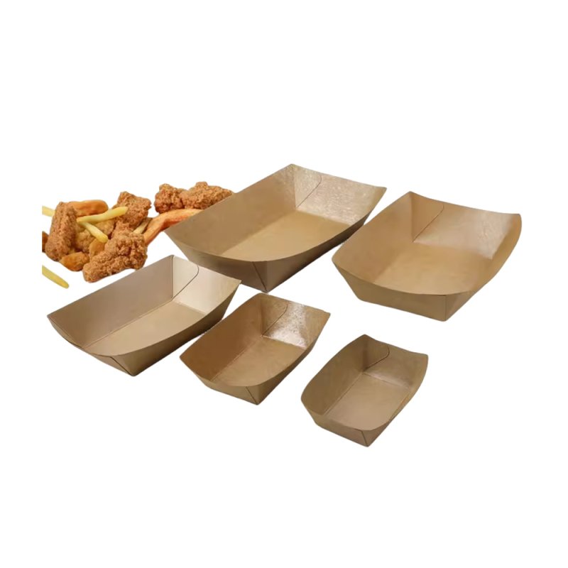 Kraft Paper Boat Shape Food Box