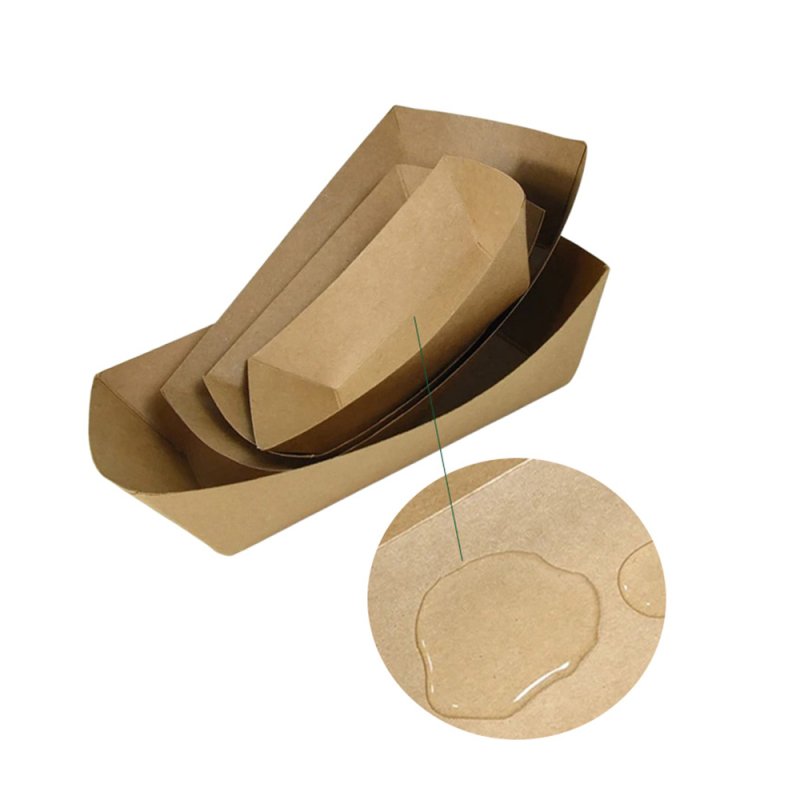 Kraft Paper Boat Shape Food Box